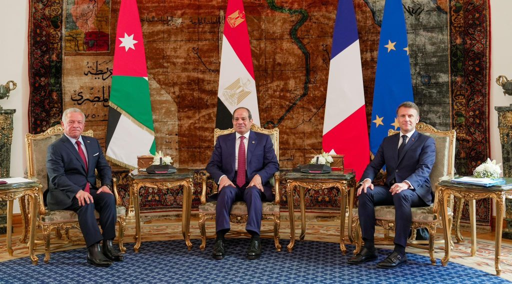Egypt, France, Jordan leaders reject forced displacement of ...